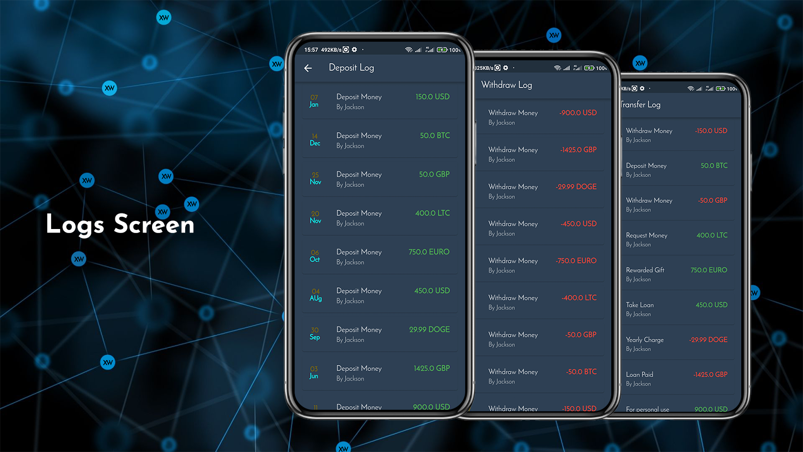 XWallet - Online Payment Gateway Flutter App UI Kit by AppDevsX | CodeCanyon